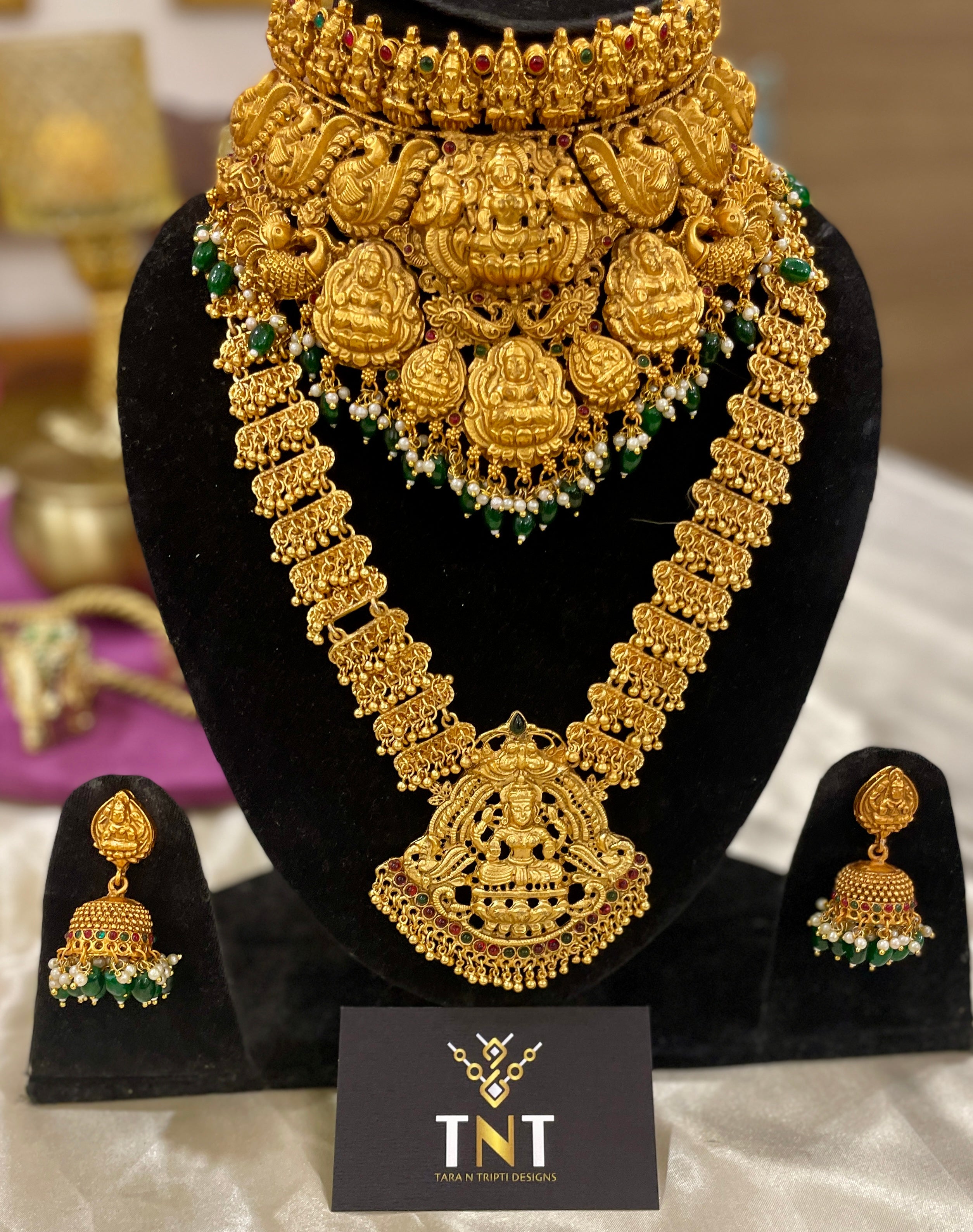 Aishwarya bridal set- Temple jewellery – Tara N Tripti Designs